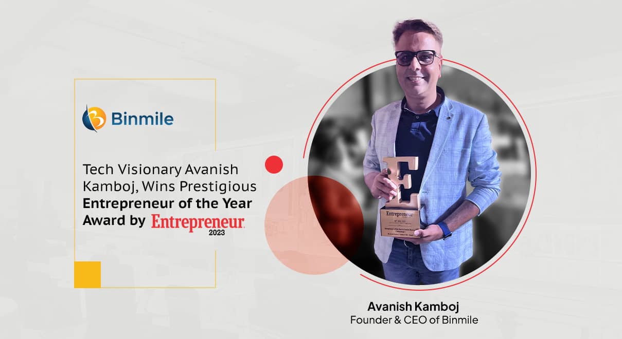 Binmile - CEO Wins Entrepreneur of the Year Award 2023